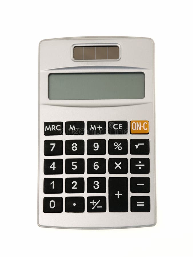 Calculette photo stock. Image du poche, perles, élément - 20892640