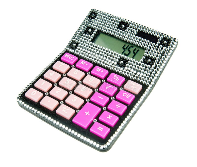 Calculette photo stock. Image du poche, perles, élément - 20892640
