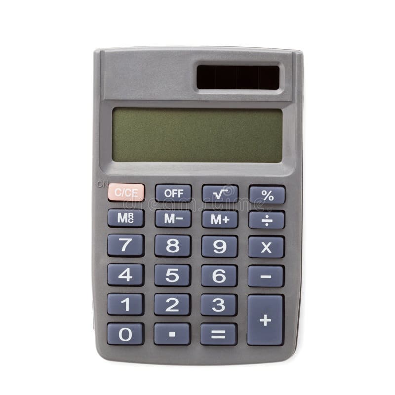 Calculette Sur Le Fond Blanc Image stock - Image du outil, blanc: 132620809