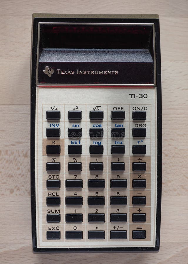 Calculette TI-30 photo éditorial. Image du amérique, instruments - 79650856