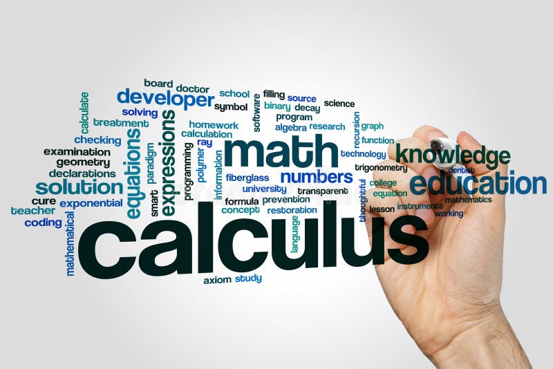 Calculus Word Cloud Concept Grey Background Stock Photos - Free ...