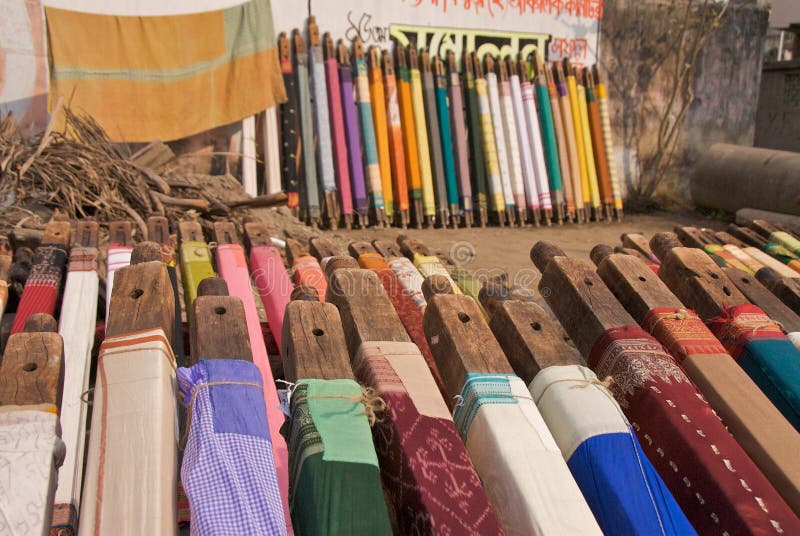 Calcutta fabrics - 1 stock photo. Image of india, handmade - 12161416