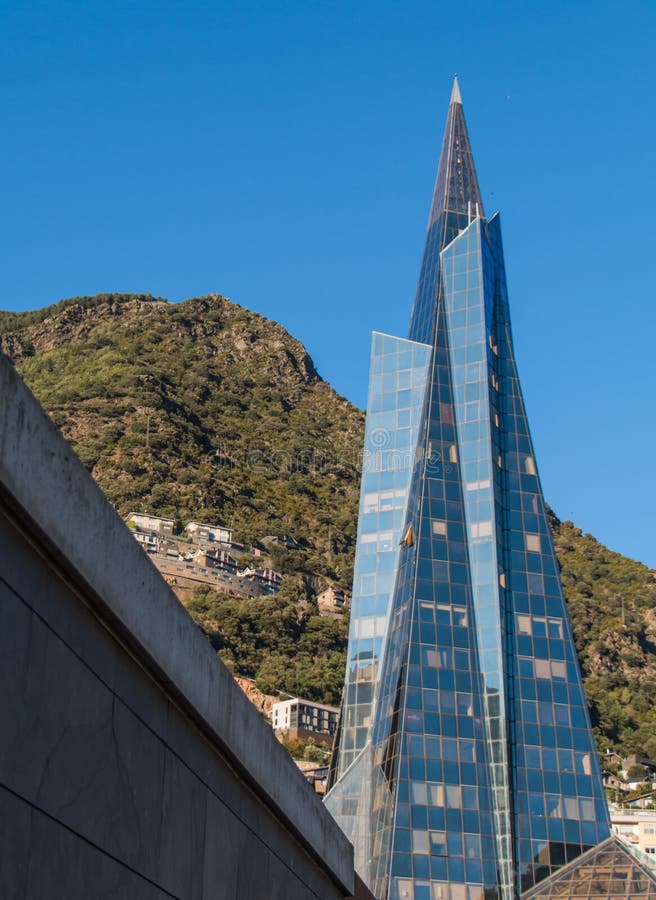 Caldea Building stock photo. Image of andorra, windows - 214804776