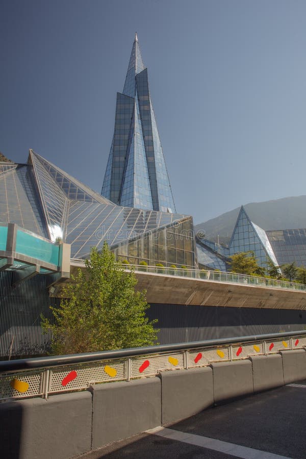 Caldea Wellness Center in Andorra La Vella Stock Photo - Image of ...