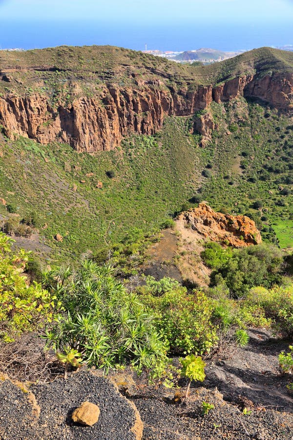Caldera de Bandama imagen de archivo. Imagen de canarios - 42578535