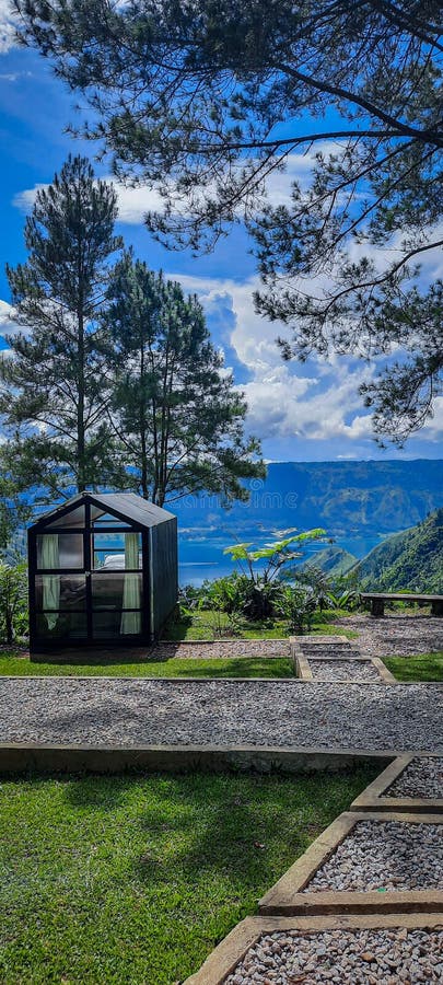 The Caldera Nomadic Escape Morning Stock Image - Image of grass, forest ...