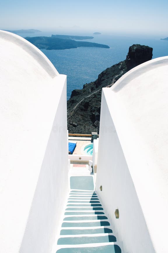 Caldera View, Santorini stock photo. Image of volcanic - 3699326