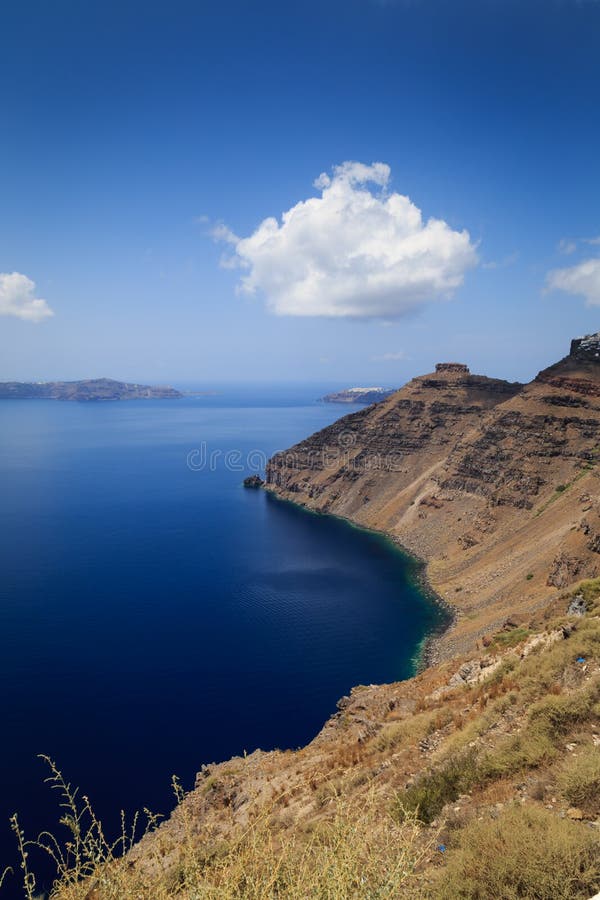Caldera view, Santorini stock image. Image of travel - 53878837