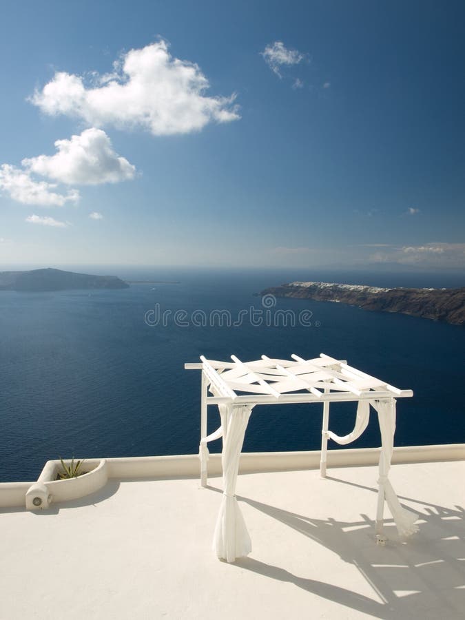 Caldera View on Santorini, Greece Stock Image - Image of greek, design ...