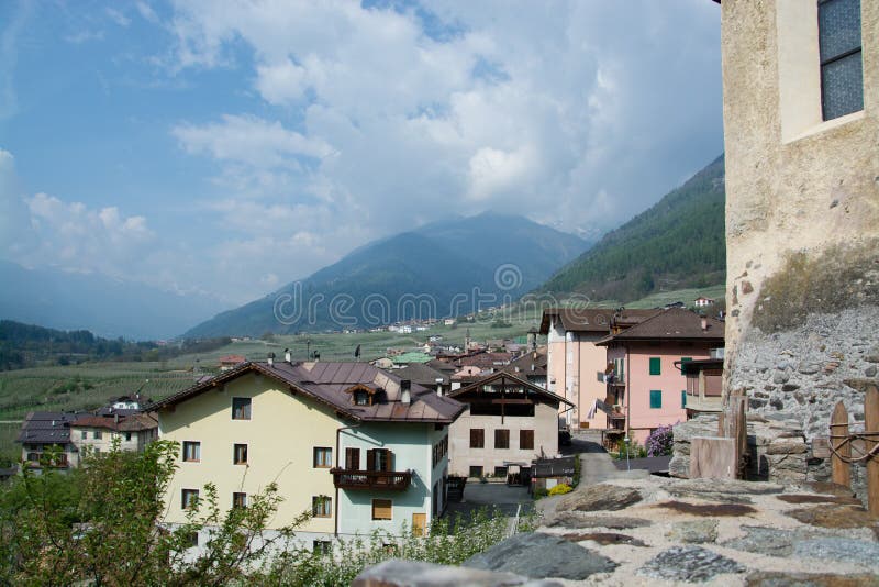 Caldes, Trentino, Italy stock image. Image of south - 108417595