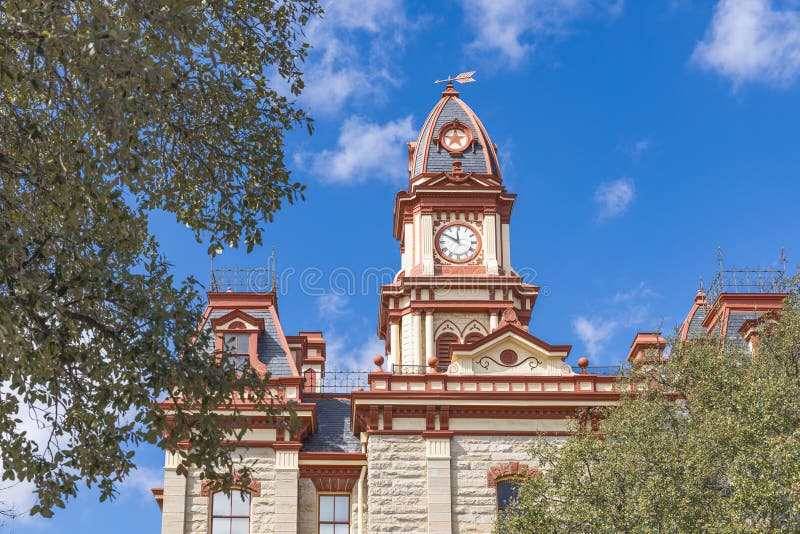 The Caldwell County Courthouse in Lockhart, Texas Stock Photo - Image ...