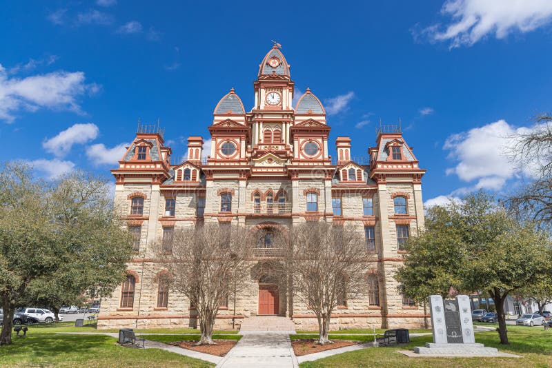 The Caldwell County Courthouse in Lockhart, Texas Stock Image - Image ...