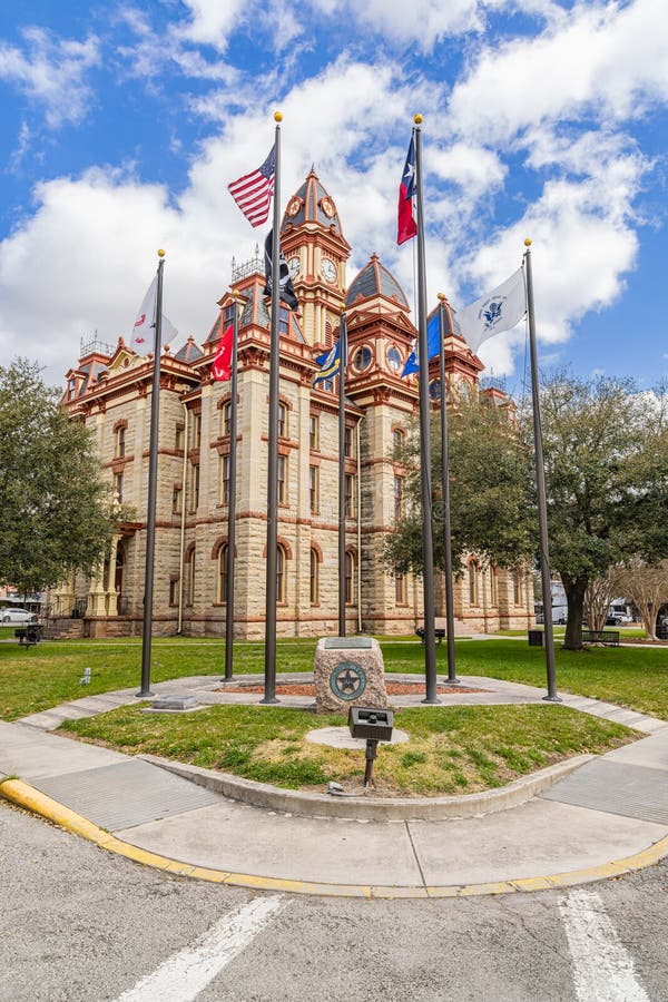The Caldwell County Courthouse in Lockhart, Texas Stock Image - Image ...