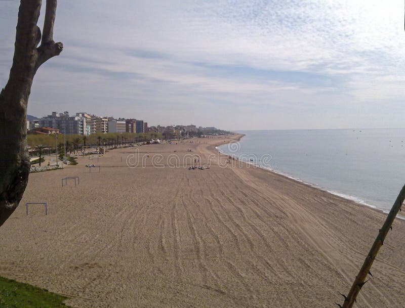 Calella beach in Spain 2 stock photo. Image of nature - 237502764