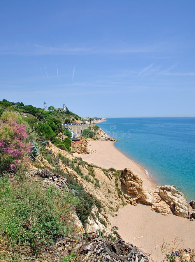 Calella, Costa Brava, Spanje Stock Foto - Image of toerist, plaatsen ...