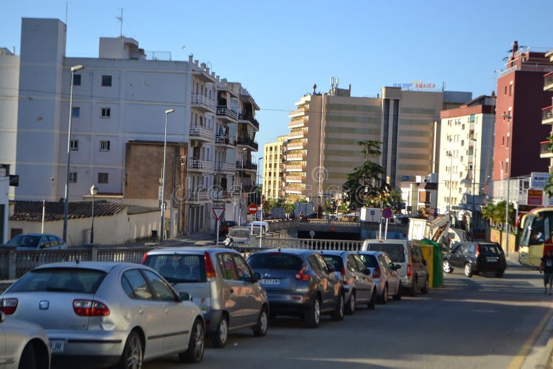 Calella, Costa Brava Strand. Redactionele Stock Foto - Image of costa ...