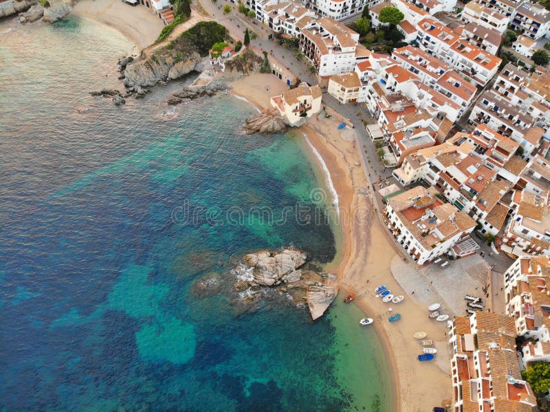 Calella De Palafrugell Beach in Catalonia Stock Photo - Image of ...