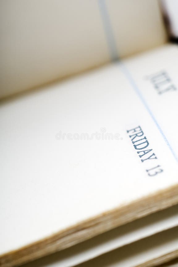 Calendar stock photo. Image of friday, myth, book, jinx - 13575426