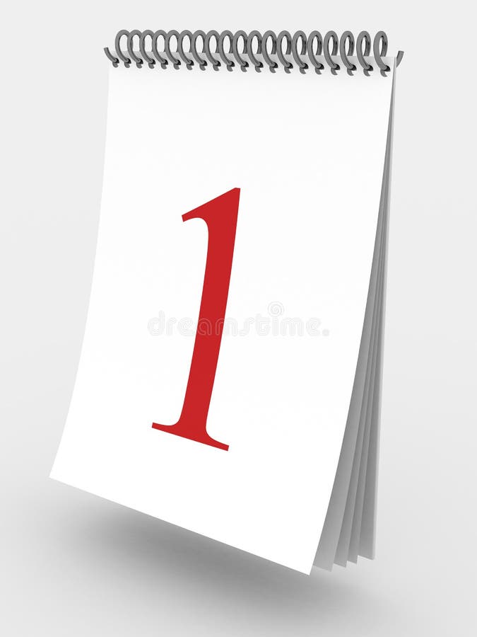 Calendar day one date icon stock vector. Illustration of black - 128951249