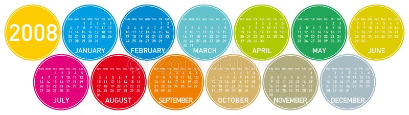 Calendar 2008 Stock Illustrations – 432 Calendar 2008 Stock ...