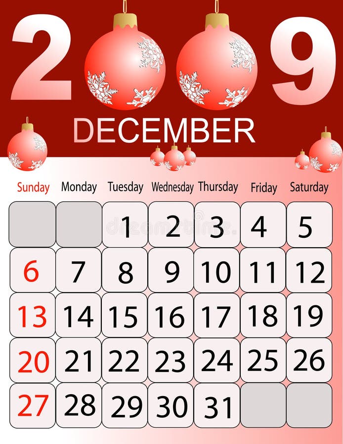 Calendar 2009 stock vector. Illustration of tree, month - 6473455