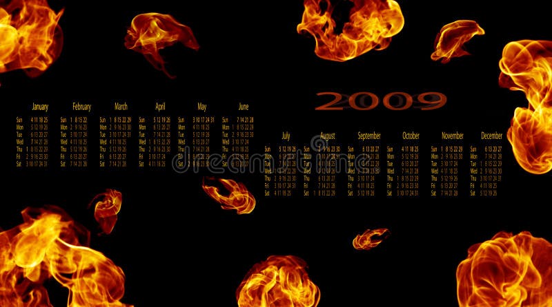 Calendar 2009 stock photo. Image of diary, year, time - 7336174