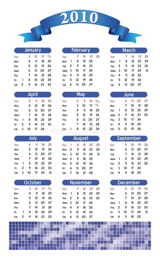 Days of the Week, Months, and Numbers Stock Vector - Illustration of ...