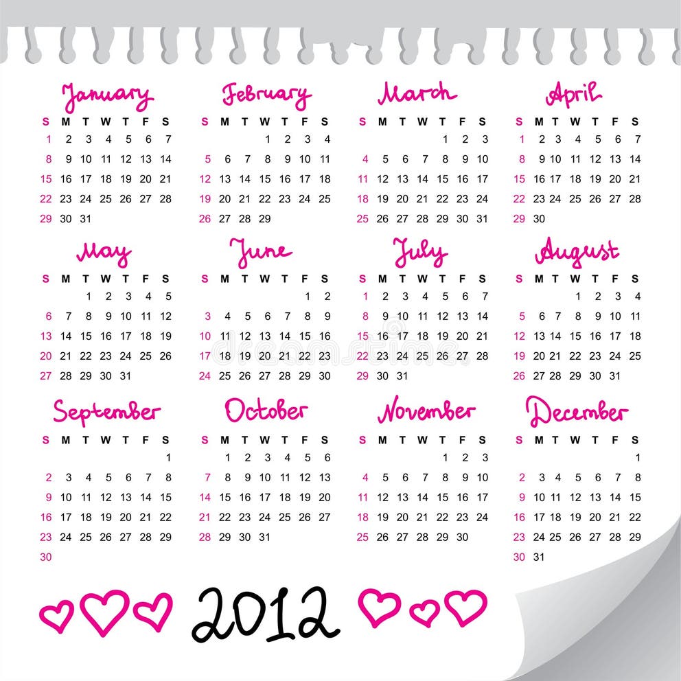 Heading Calendar Stock Illustrations – 1,432 Heading Calendar Stock ...