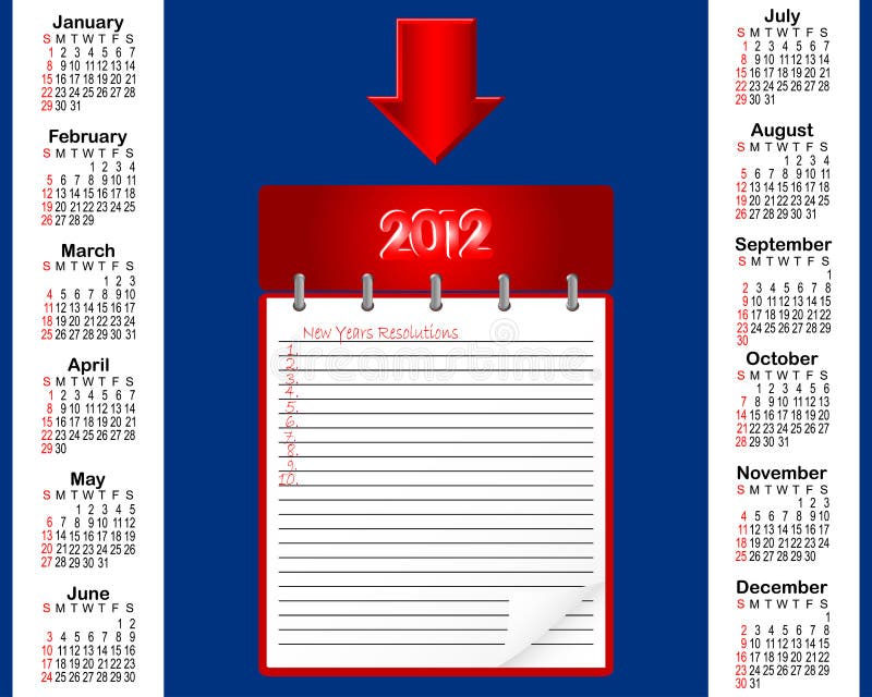 Calendar from 2012 to 2015 stock vector. Illustration of date - 20907359