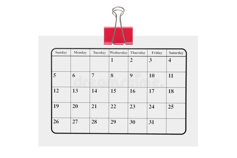 Calendar stock photo. Image of pages, paperclip, deadline - 21915418