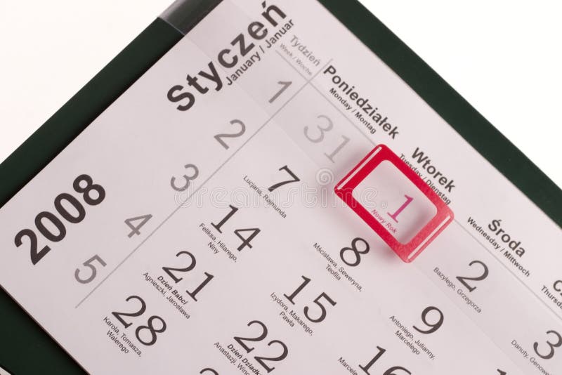 Calendar for 2008 and pen stock image. Image of calendar - 3288739