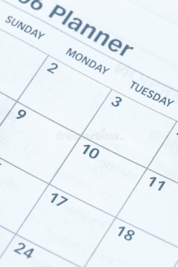 Calendar stock photo. Image of month, count, document - 10083934