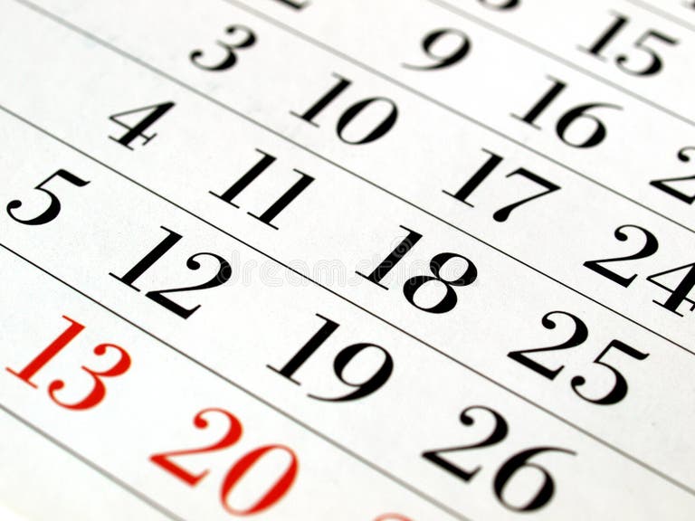 Calendar stock photo. Image of macro, dates, almanac, months - 6528354
