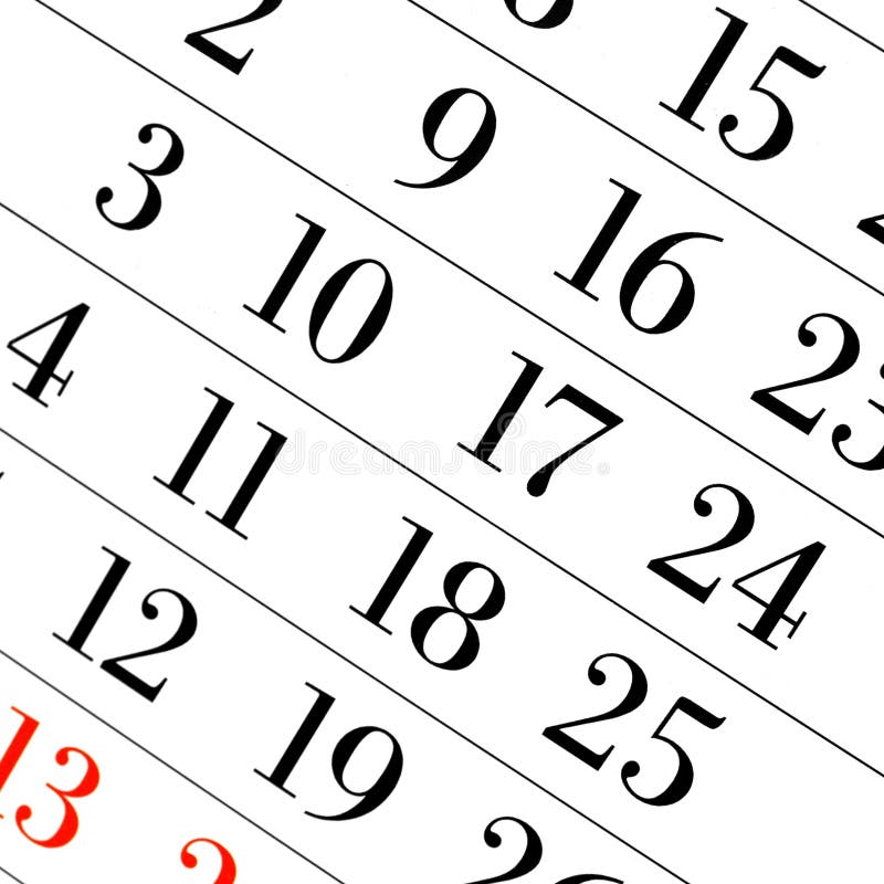 Calendar stock image. Image of numbers, time, calendar - 7265761