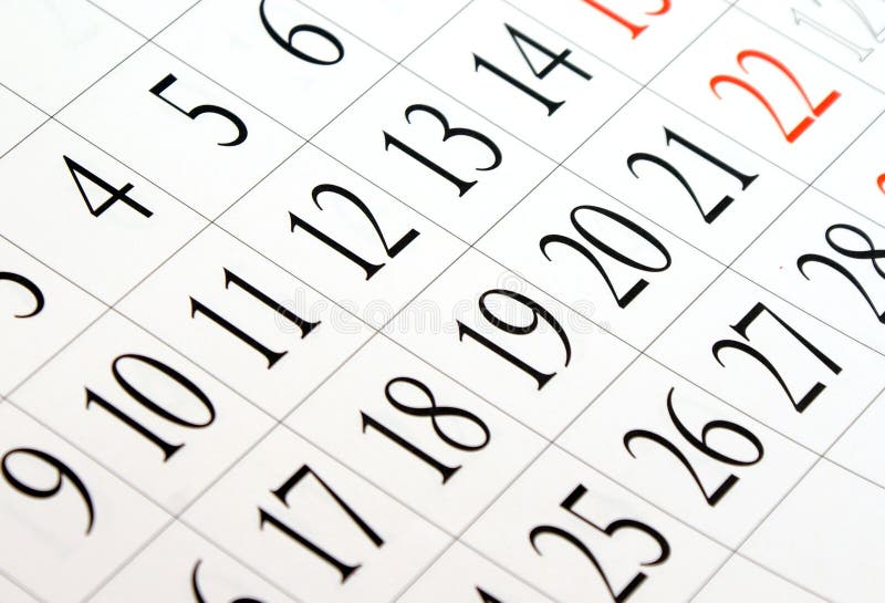 Calendar stock image. Image of reminder, agenda, time - 18357911