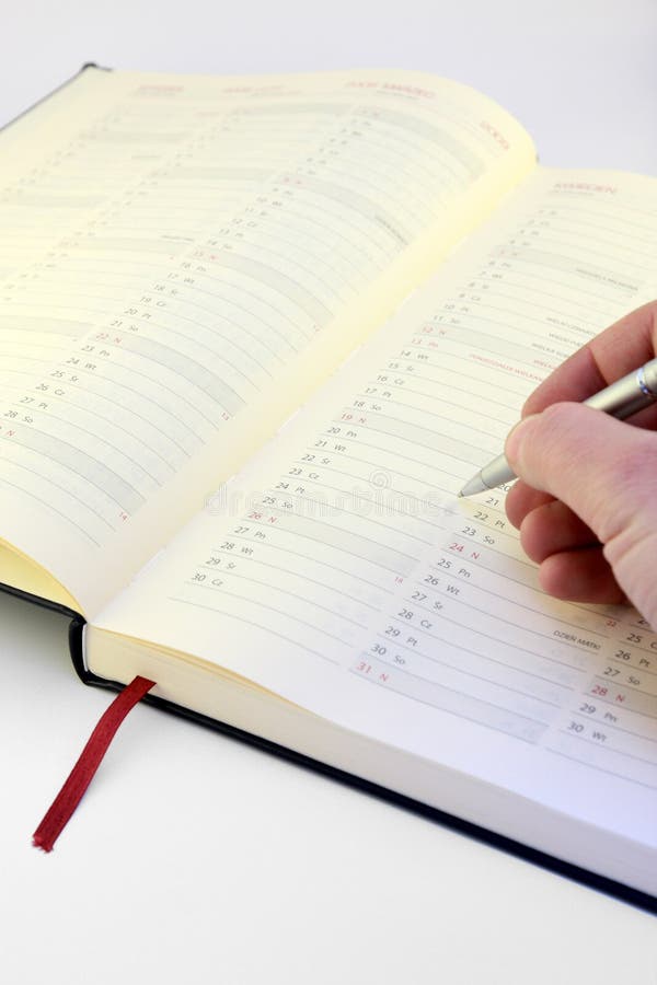 Calendar stock photo. Image of business, month, hand, planning - 8183594
