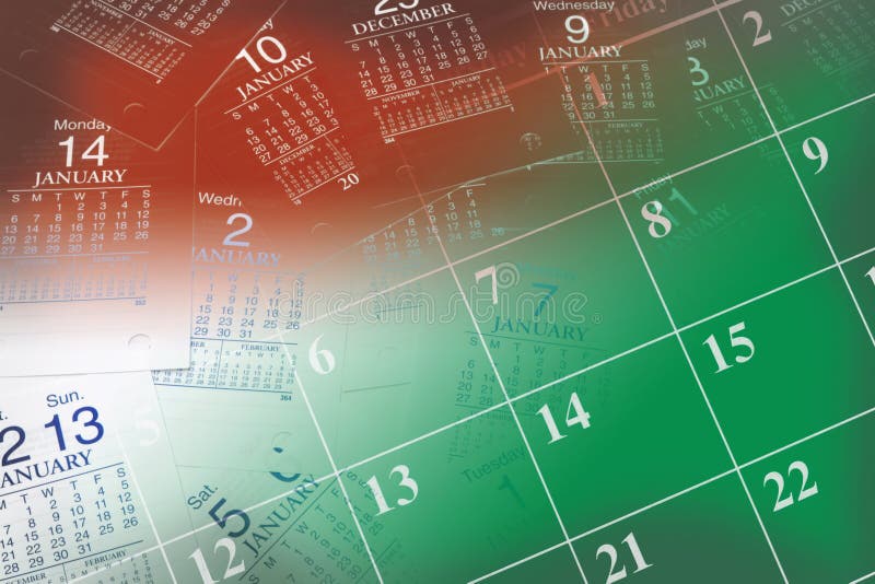 Abstract Calendar Time Background Stock Image - Image of passing, dream ...