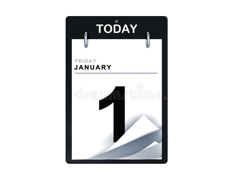 Today is the day calendar stock illustration. Illustration of text ...