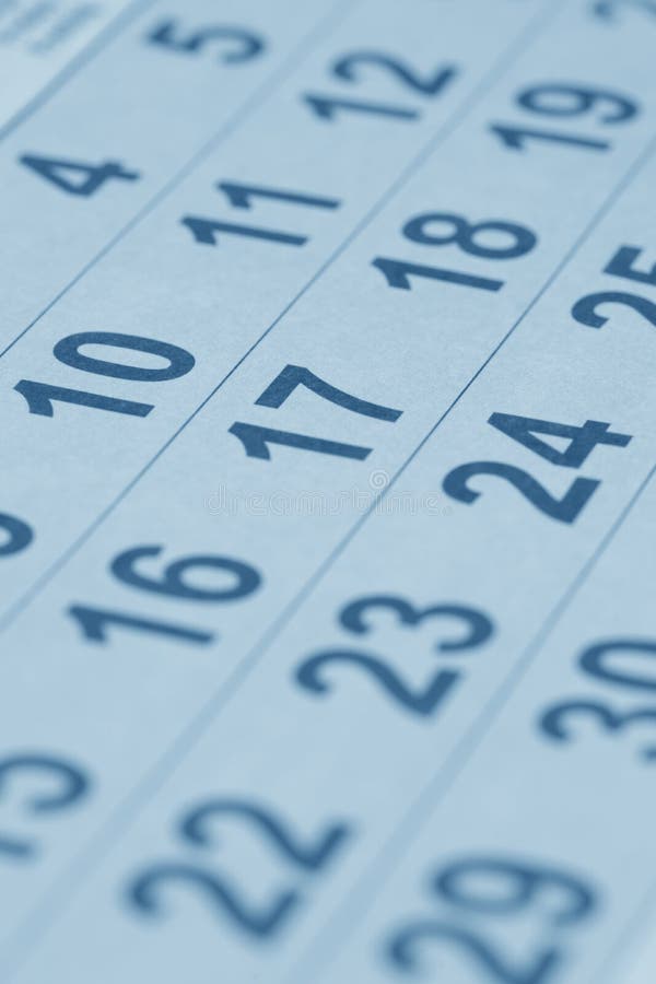 Calendar stock photo. Image of time, week, blue, plan - 9539860