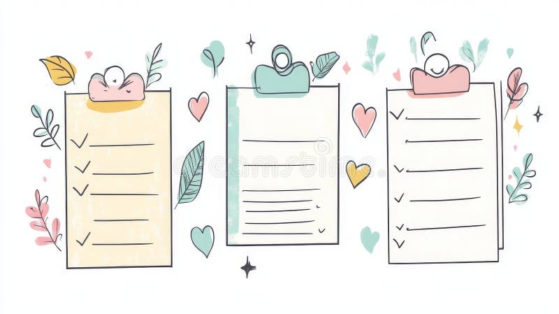 A Calendar Adorned with Vibrant Doodle Elements and Frames, Modern ...