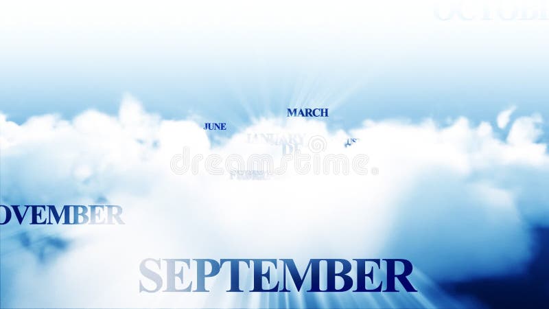 Calendar Months Flipping Loop Stock Footage - Video of time, planner ...