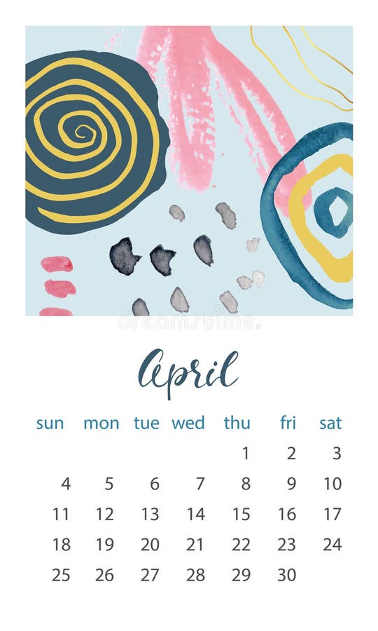 Calendar 2021 June. Abstract Modern Design. Editable Template. Wall ...