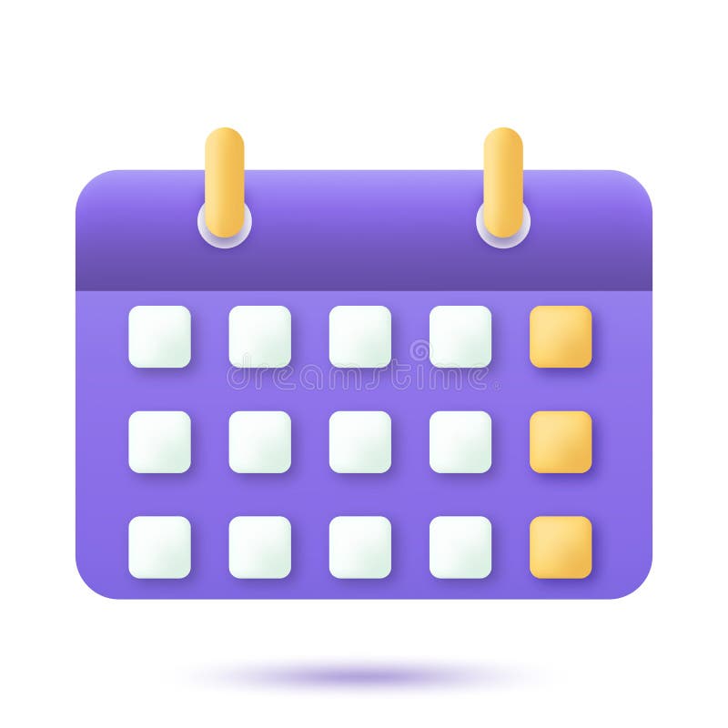 Calendar assignment icon stock vector. Illustration of week - 239421117