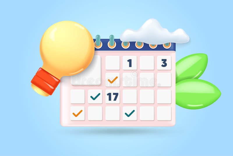 Calendar Assignment Icon. Planning Concept Stock Vector - Illustration ...