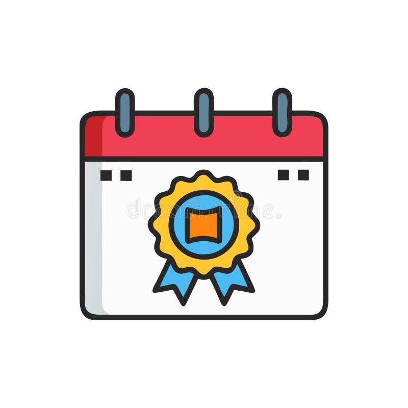 Calendar Badge Icon for Events Stock Vector - Illustration of event ...