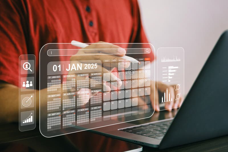 Calendar for Business Planning, Scheduling, Stock Image - Image of ...