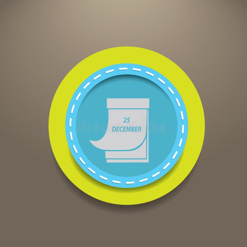 Calendar Button. Vector Illustration Decorative Design Stock Vector ...