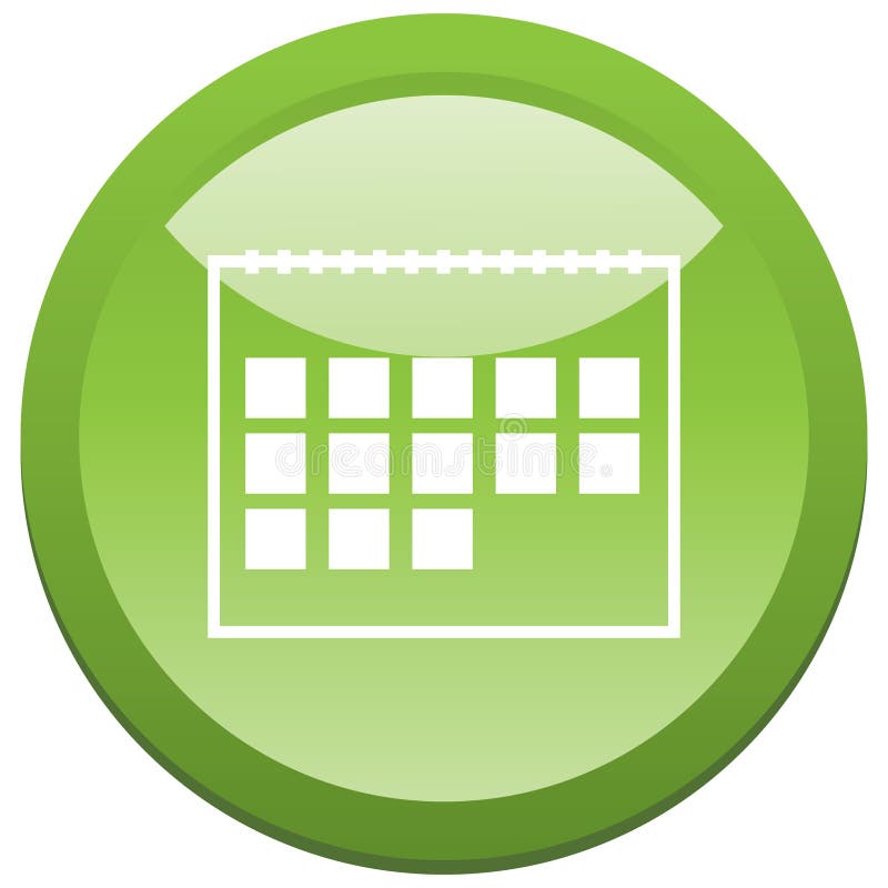 Calendar Button. Vector Illustration Decorative Design Stock Vector ...