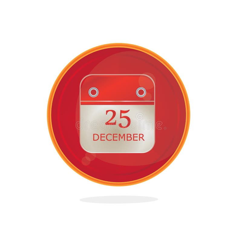 Calendar Button. Vector Illustration Decorative Design Stock Vector ...