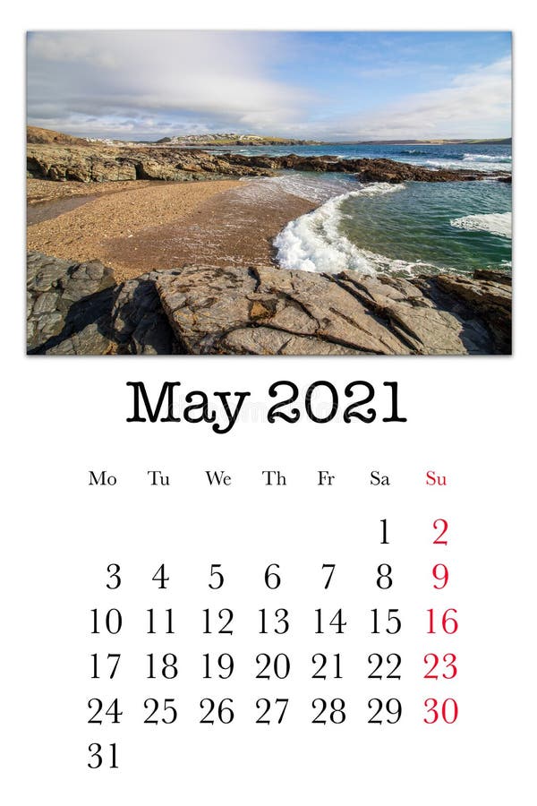 Calendar Card for the Month of May Editorial Photography - Image of ...